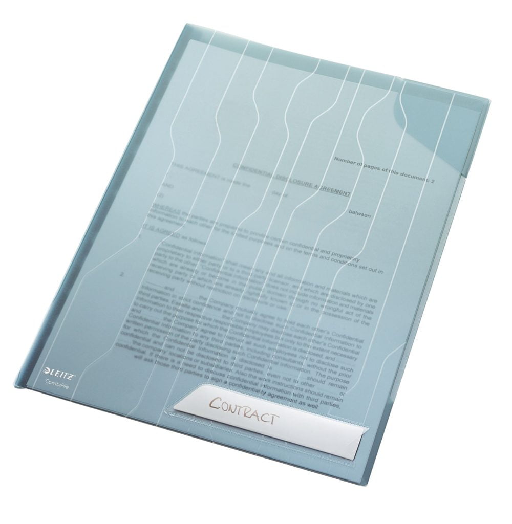 MAPA PLASTIC 20 COLI ALBASTRA 3/SET RIGIDA COMBIFILE LEITZ - Furnizor-Unic